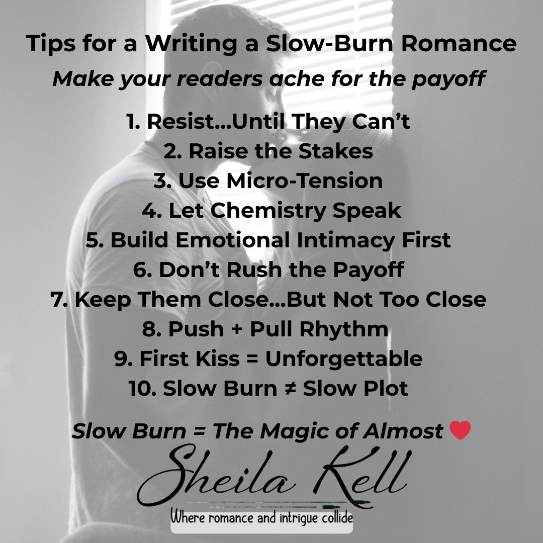 Tips for Writing Slow-Burn Romance | Sheila Kell